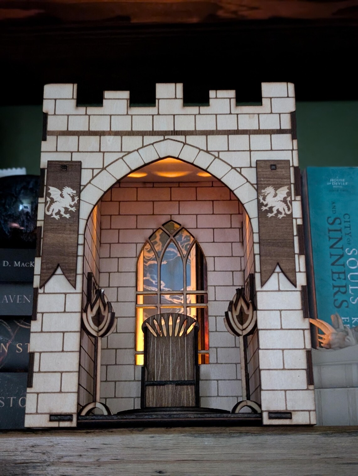 Medieval Castle Book Nook SVG Laser Cut Files (3mm Plywood) Digital ...