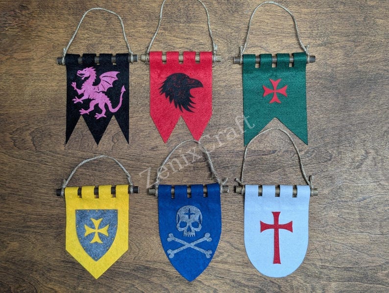 Custom Medieval Banner – Gaming or Dnd Decor – 5.5x3.9 Inches ...