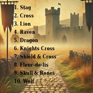 Custom Medieval Banner – Gaming or Dnd Decor – 5.5x3.9 Inches ...