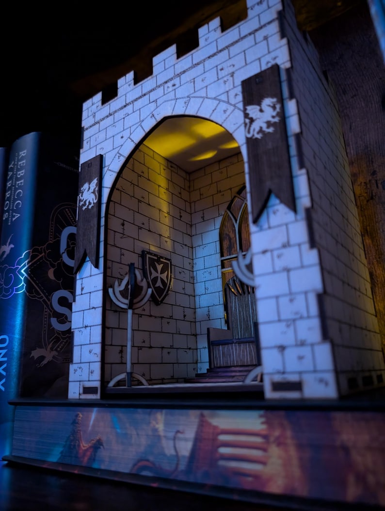 Medieval Castle Book Nook SVG Laser Cut Files (3mm Plywood) Digital ...