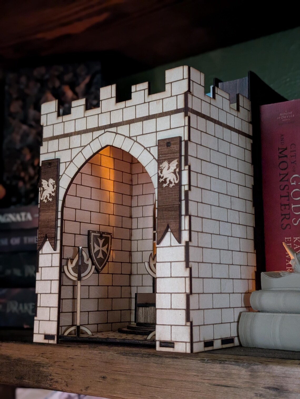 Medieval Castle Book Nook SVG Laser Cut Files (3mm Plywood) Digital ...