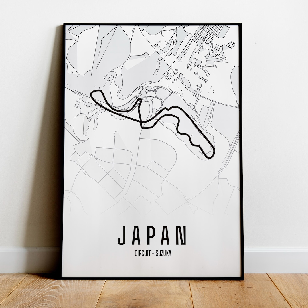 Suzuka Circuit | Printable Formula 1 Digital Poster – Japanese Grand ...