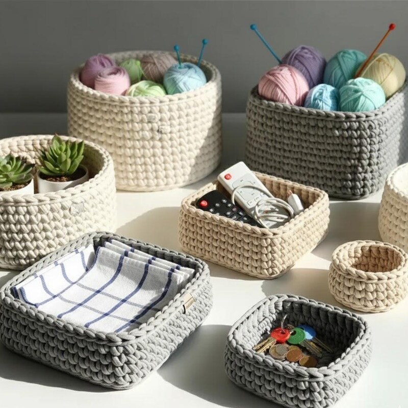 Crochet Organiser Box - Etsy