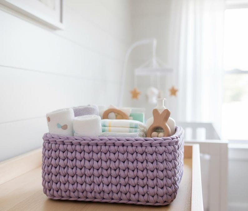 Modern Crochet Rectangle Basket Pattern, Beginner Friendly (PDF Pattern ...