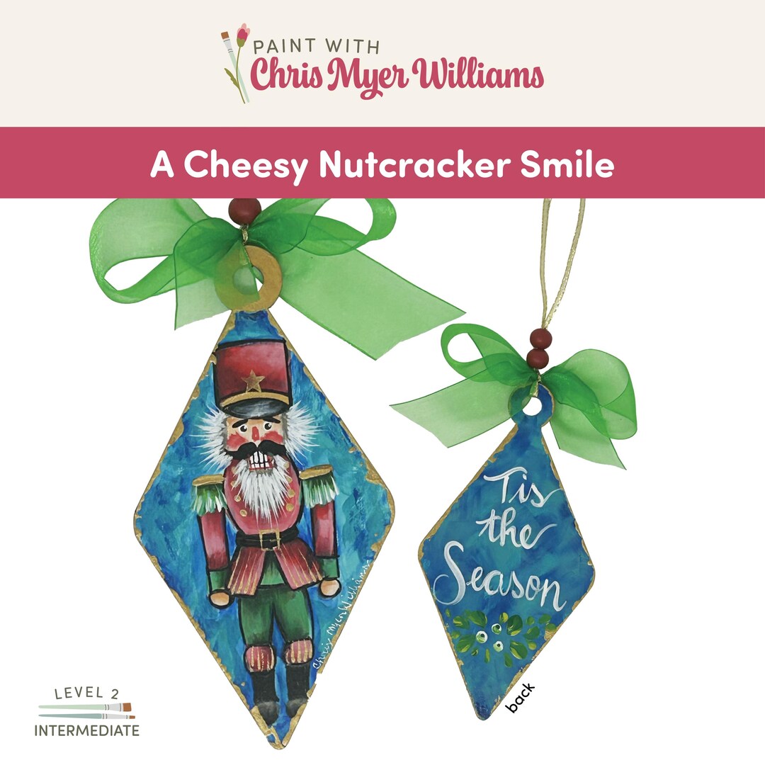 A Cheezy Nutcracker Smile Ornament Digital Download How to Paint ...