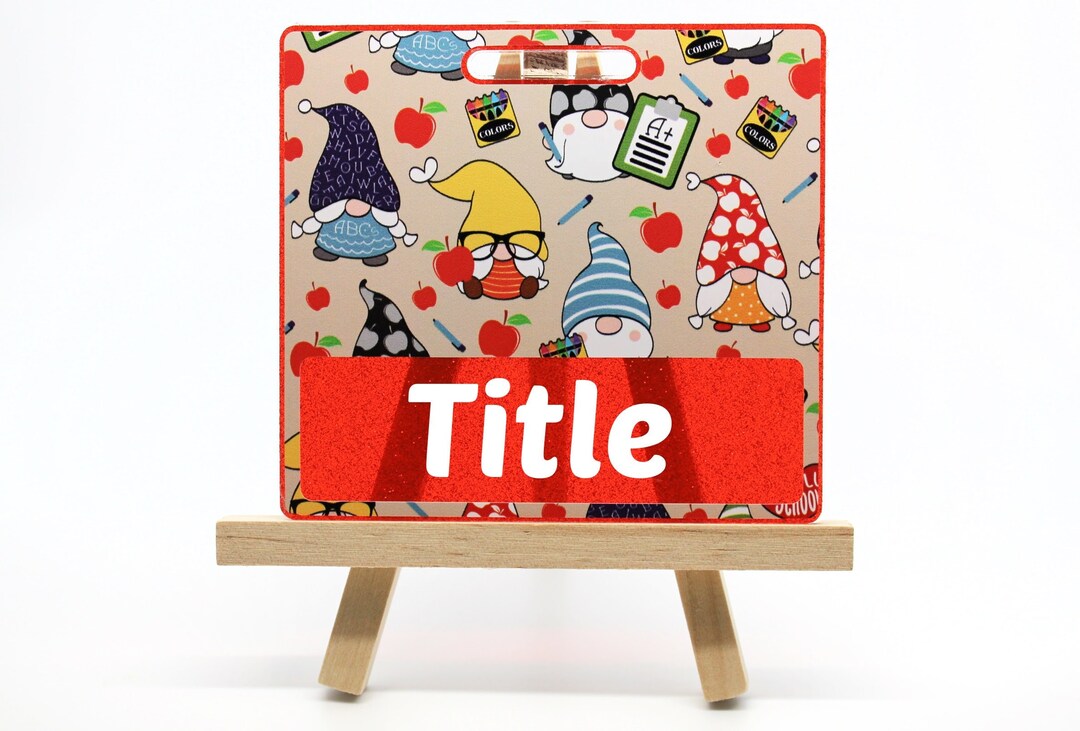 Gnome Badge, School Gnomes Badge Buddy, Customizable Acrylic Position ...