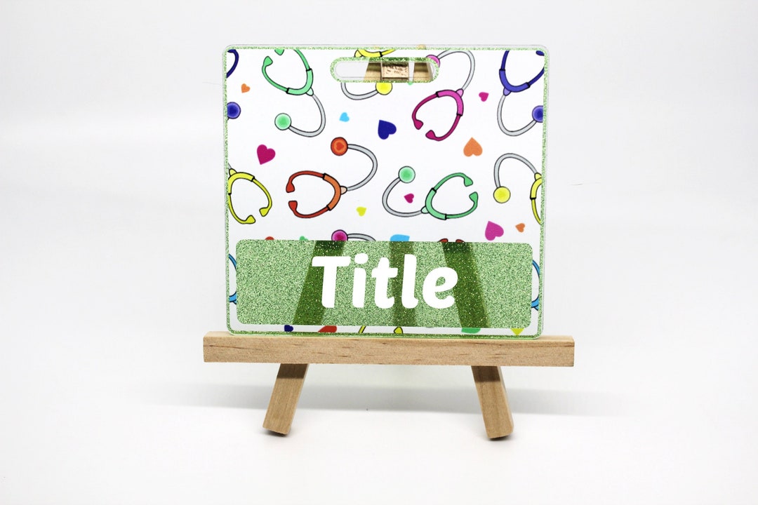 Nurse Badge Buddy, Stethoscope Badge Buddy, Customizable Acrylic ...