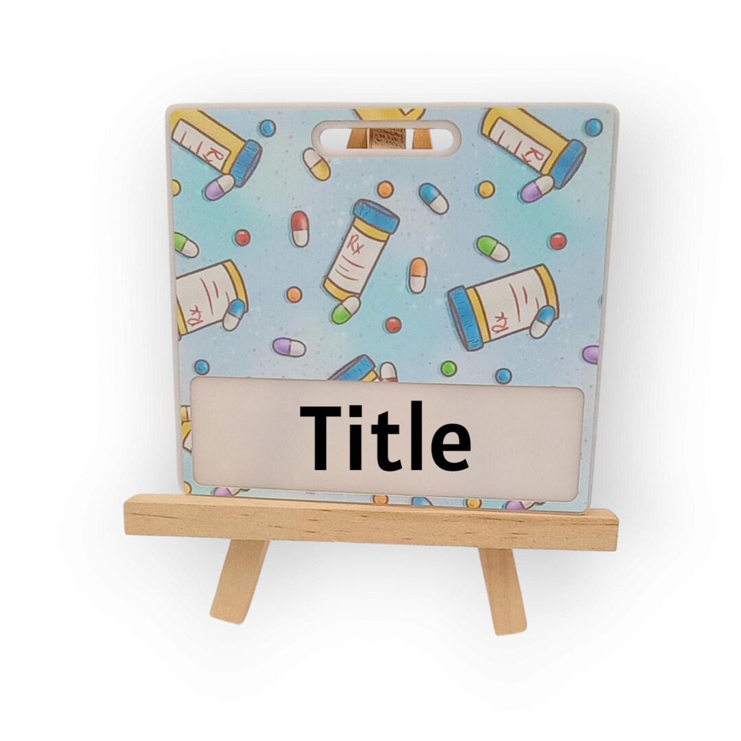 Pharmacy Badge Buddy, Medicine Badge Buddy, Blue Rx Badge, Customizable ...