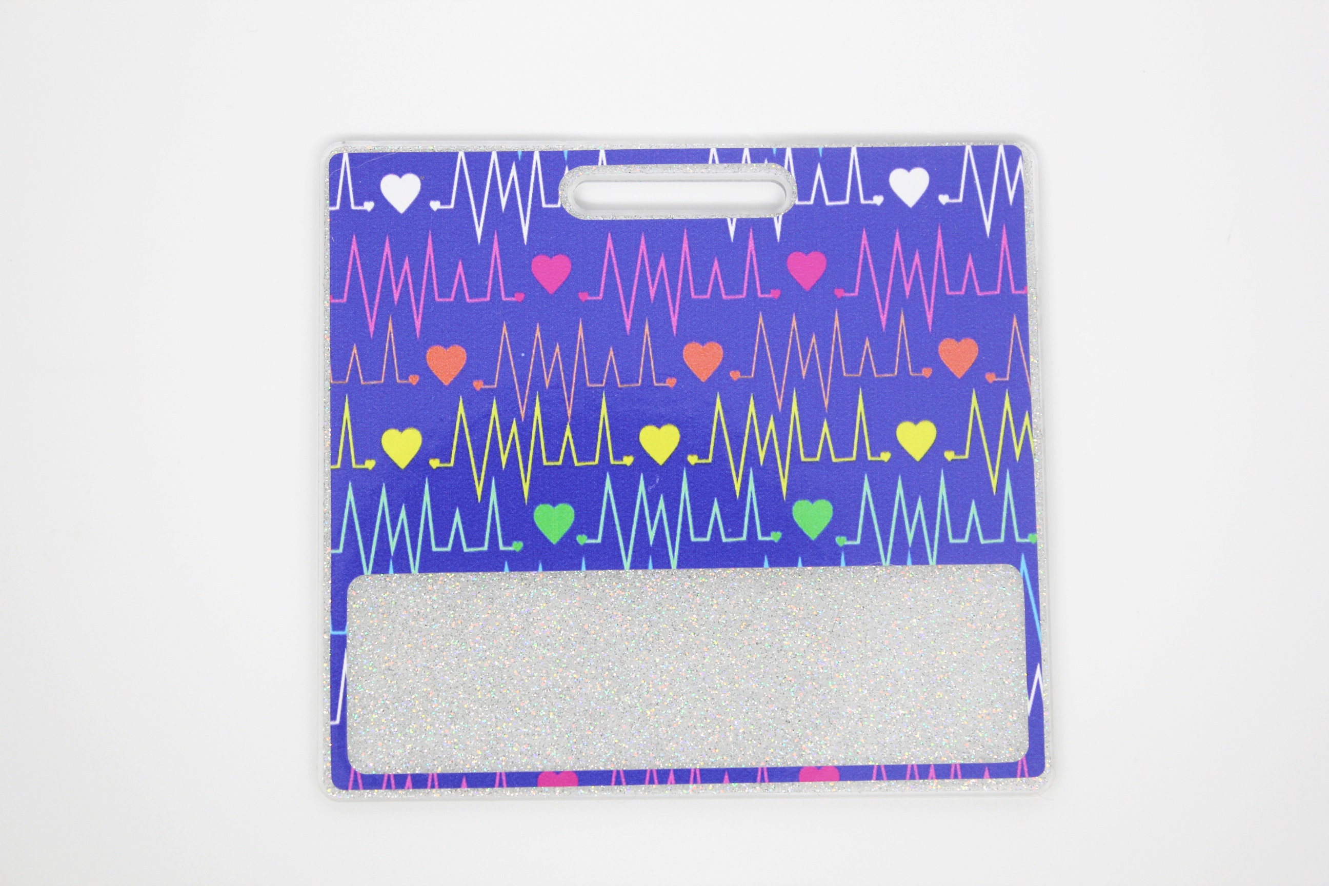 Medical Badge Buddy, EKG Waves Rainbow Badge Buddy, Customizable ...
