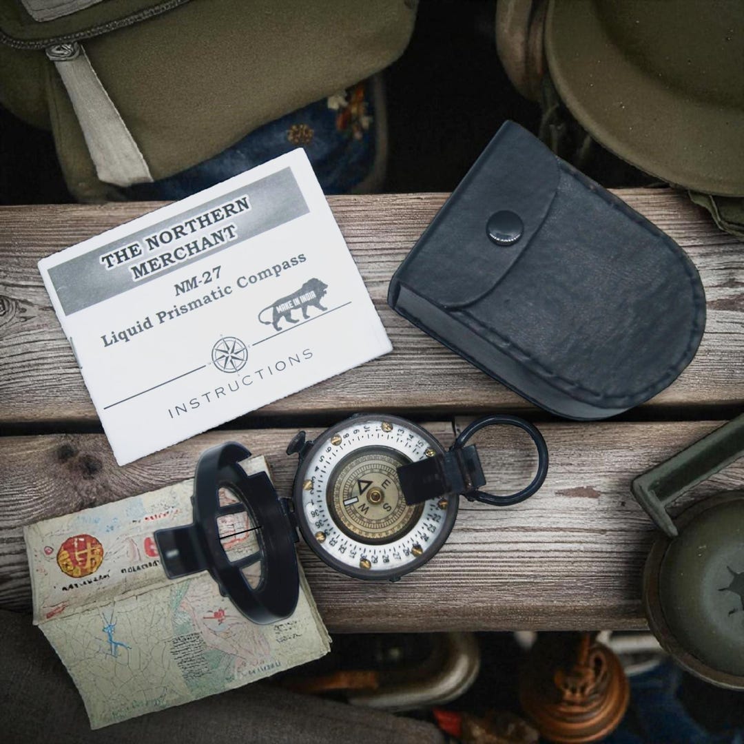 Black Brass Liquid-filled British Military Prism Compass (mark III ...