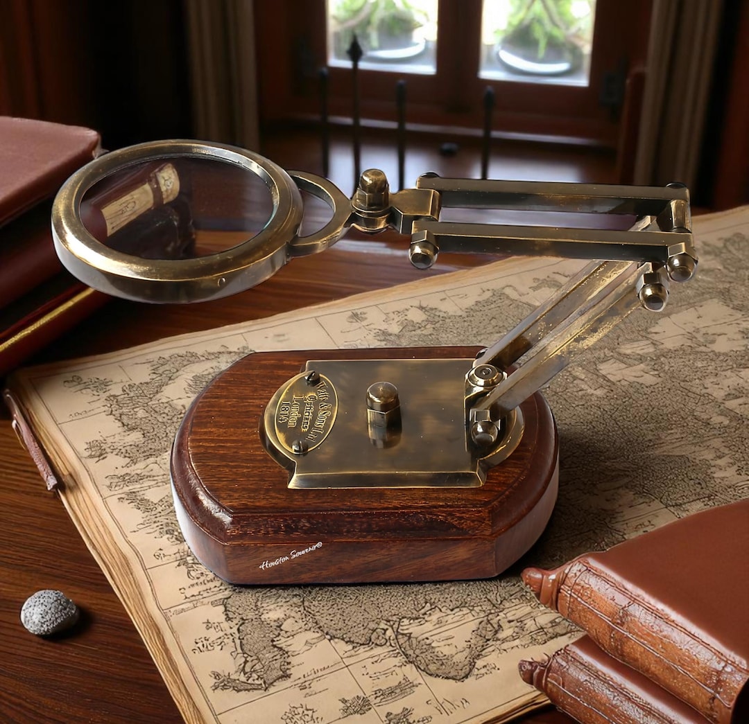 Custom Engraved Magnifying Glass Gift – Adjustable Tabletop Desk ...