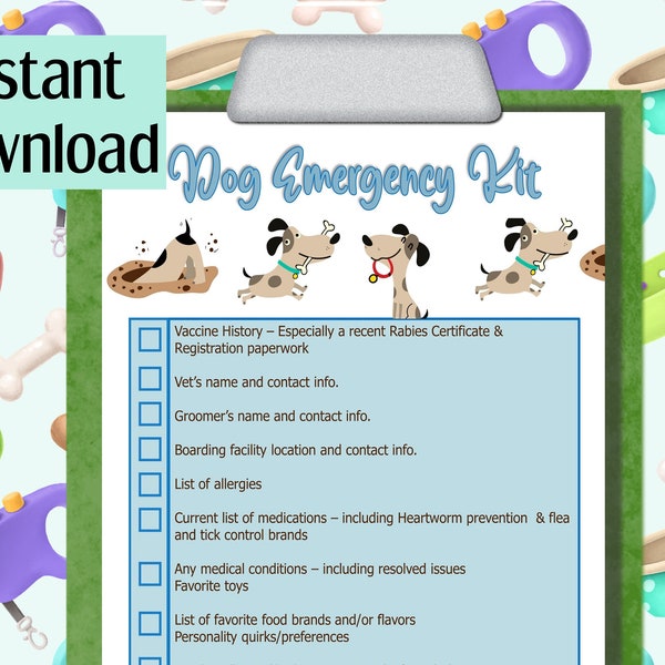 Emergency Evacuation Checklist - Etsy