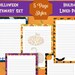 Printable Halloween Stationary Pack 5 Different Designs Holiday Writing ...