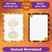 Printable Halloween Stationary Pack 5 Different Designs Holiday Writing ...