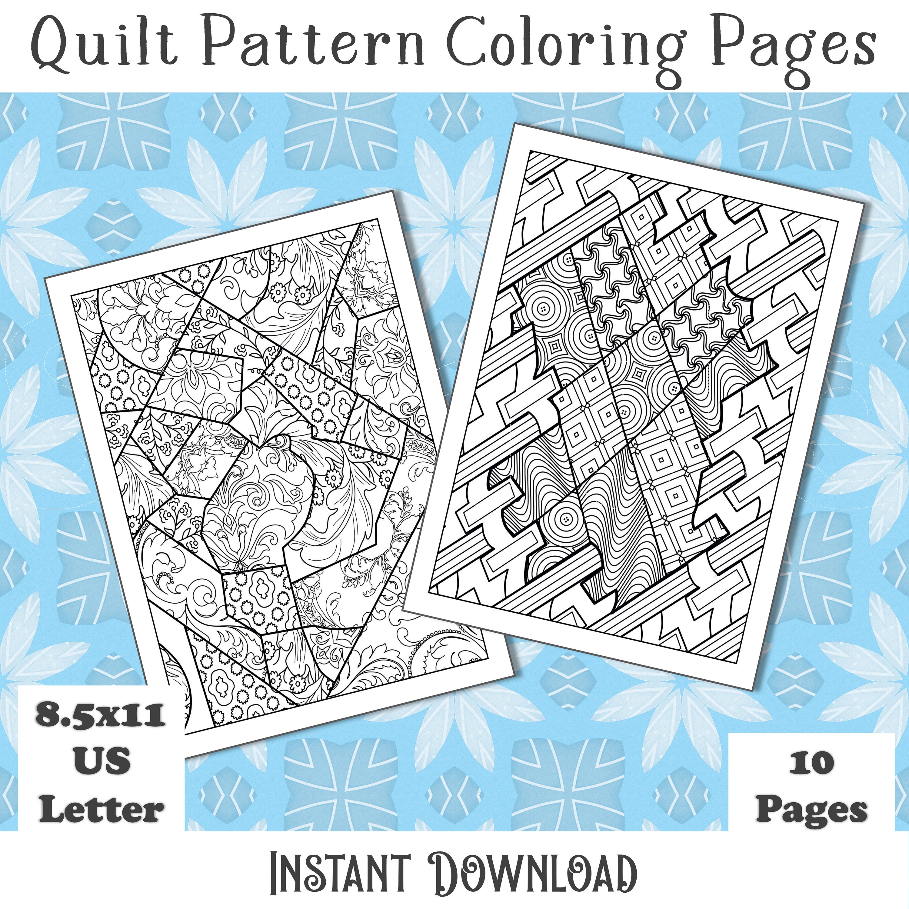 Quilt Coloring Page
