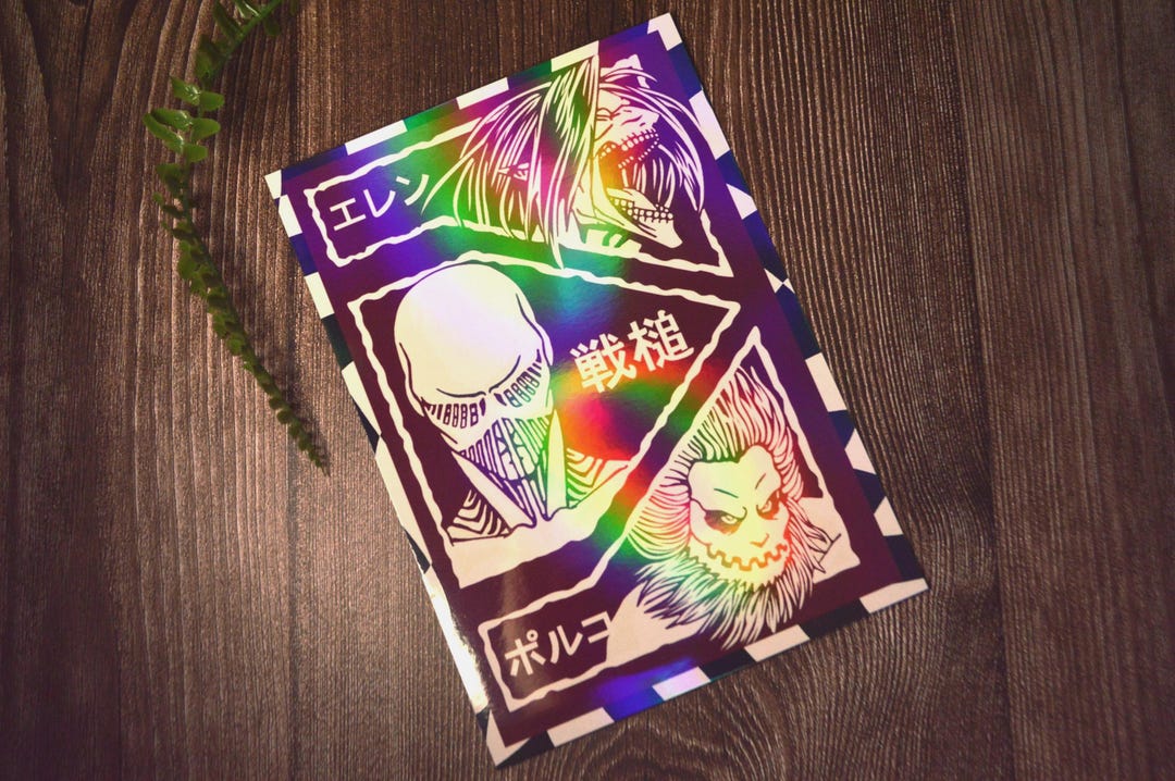 Holographic Titan Mini Poster | AOT | Gifts | Art | for Him | AOT Merch ...
