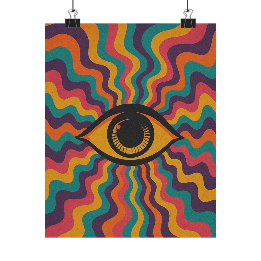 Vertical Poster, Third Eye Design, Spiritual Wall Art, Boho Home Decor ...