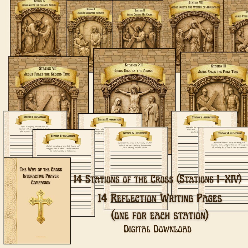 Stations of the Cross Printable | Catholic Lent Devotional, Reflections ...