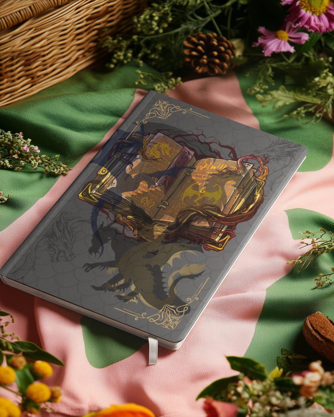 Fourth Wing Inspired Dragon Journal - Ruled Lined Notebook for Dragon ...