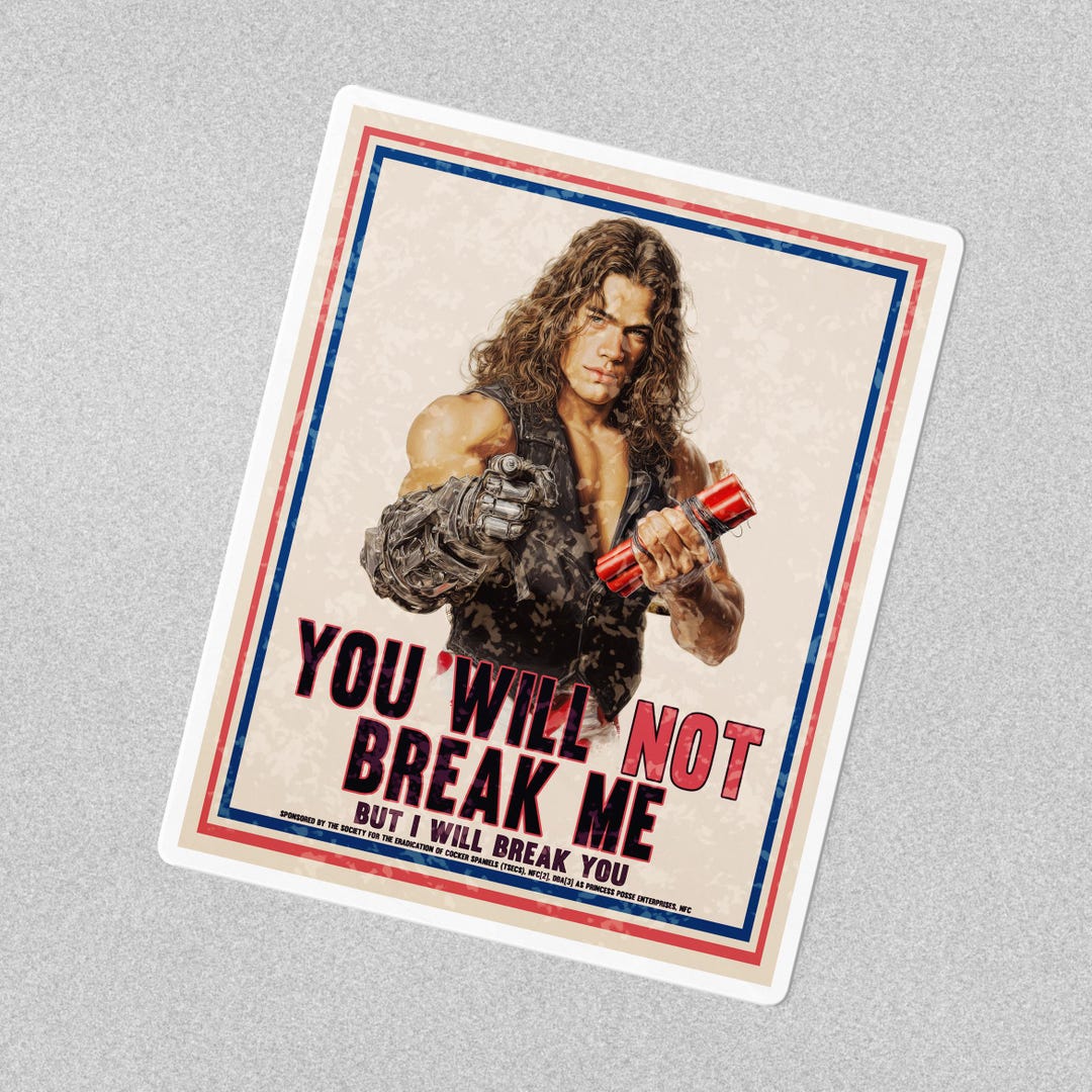 Carl You Will Not Break Me Vintage Poster Dungeon Crawler Carl Vinyl ...