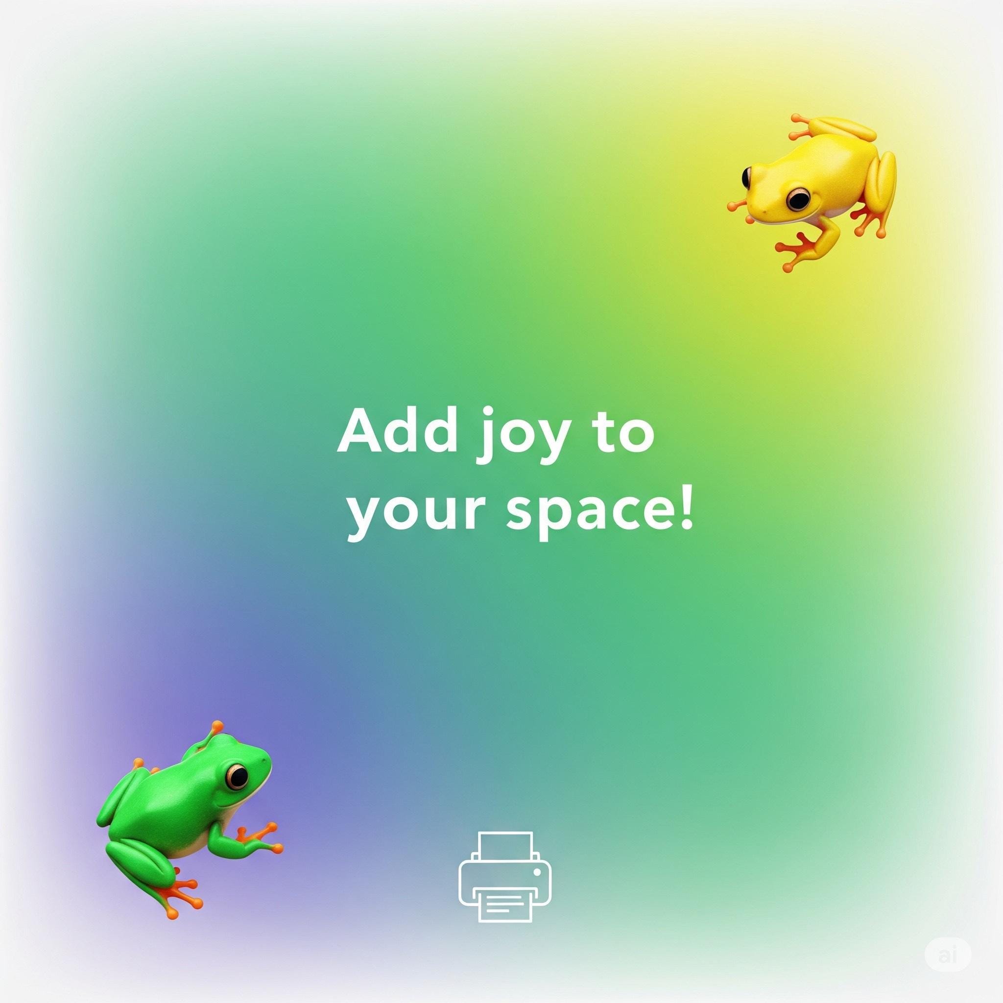 Funny Frog Poster Set – Cute Colorful Frog Wall Art for Kids Room Decor ...