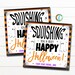 Halloween Squishies Gift Tag, Squishing You a Happy Halloween, Trick or ...