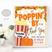 Fall Popcorn Sign, Poppin' by to Say Thank You, Autumn Thanksgiving ...