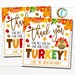 Fall Gift Tags, Thank You for All You Do for Our Little Turkey Teacher ...