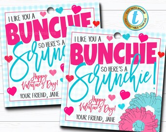 Teacher Scrunchie Valentine - Etsy