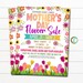 Mother's Day Flower Fundraiser Flyer, Roses Carnation Printable Invite ...