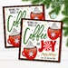 Christmas Coffee Gift Tags, Wishing You Tidings of Coffee and Joy ...