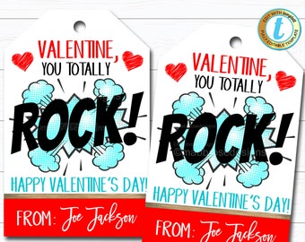 You Rock Valentine - Etsy