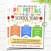 Editable PTO PTA Flyer Bundle Printable School Information - Etsy