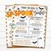 Printable Editable Halloween Appreciation Itinerary, Teacher and Staff ...