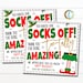 Christmas Sock Gift Tags Staff Mani Pedi Gift Toe-tally | Etsy