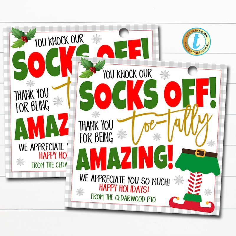 Christmas Socks Tag - Etsy