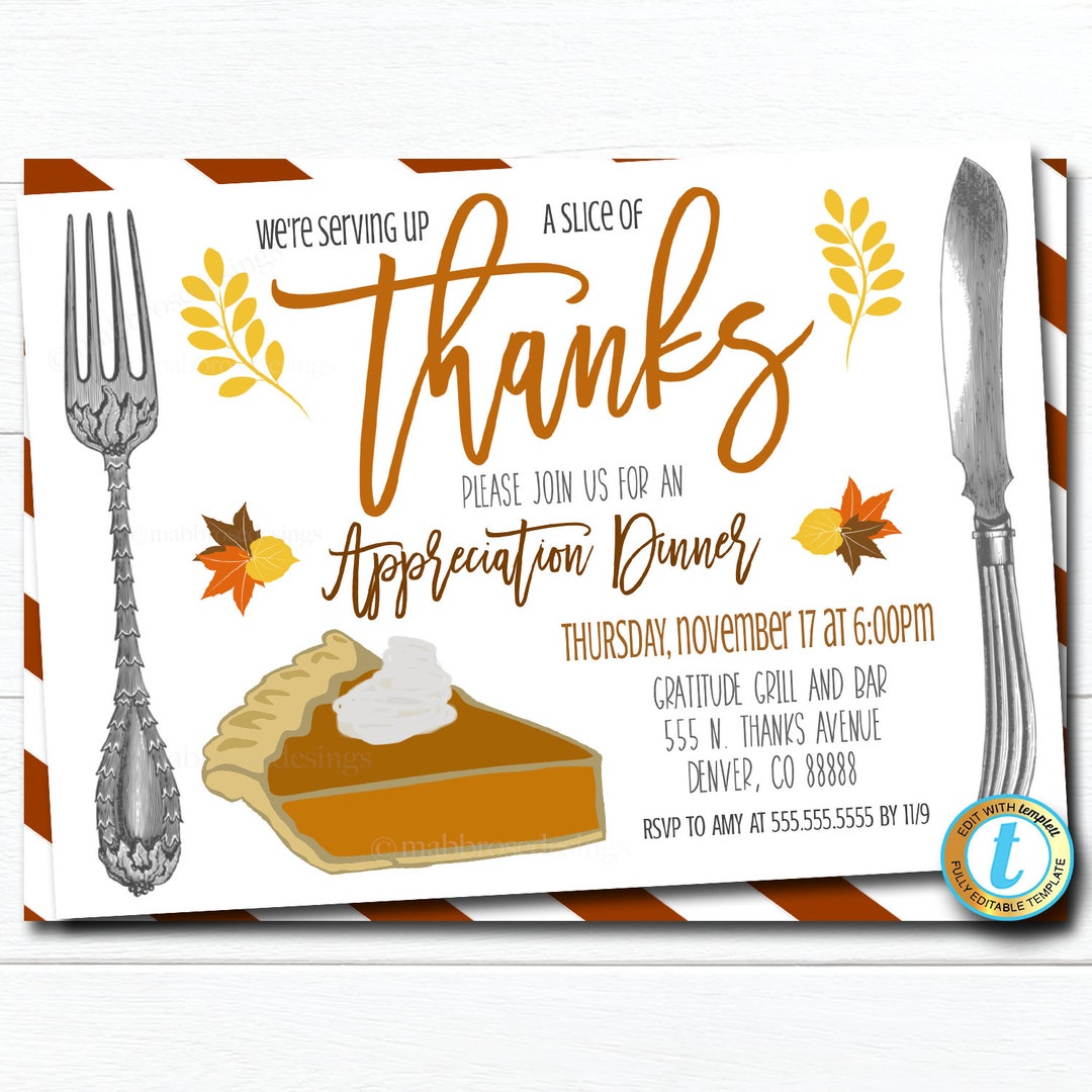 Fall Appreciation Invitation, Grateful for You Teacher Staff Invitation ...