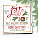 Christmas Lottery Ticket Gift Tag, Wishing You a Lotto Joy, Holiday ...