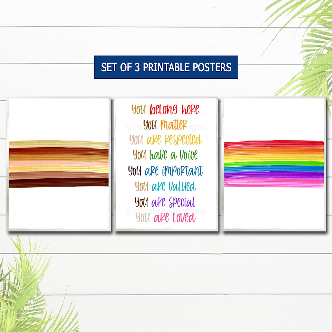 Diversity Rainbow Poster, Diversity Classroom, Pride Rainbow, Teacher ...
