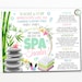 Spa Theme Teacher Appreciation Week Itinerary Poster Digital Week ...