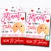 Valentine Fortune Cookie Gift Tags Fortunate to Have You as - Etsy