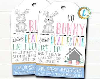 Realtor Easter Tags - Etsy