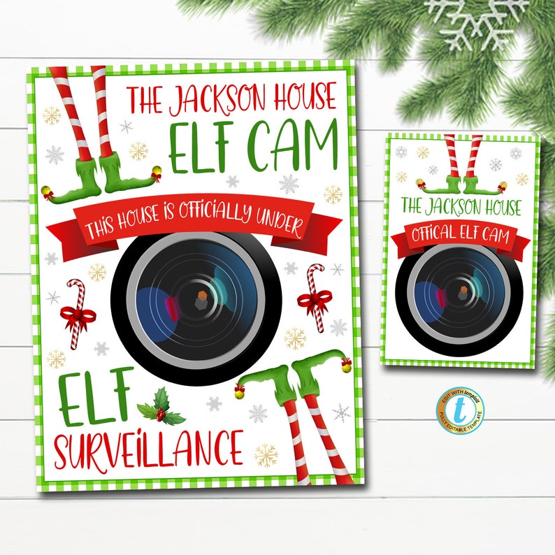 Elf Cam Printable Christmas Printables Holiday Elf Activity - Etsy