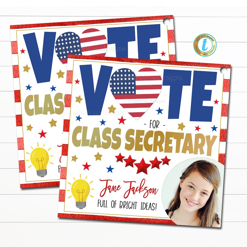 Class President Poster Ideas - Etsy