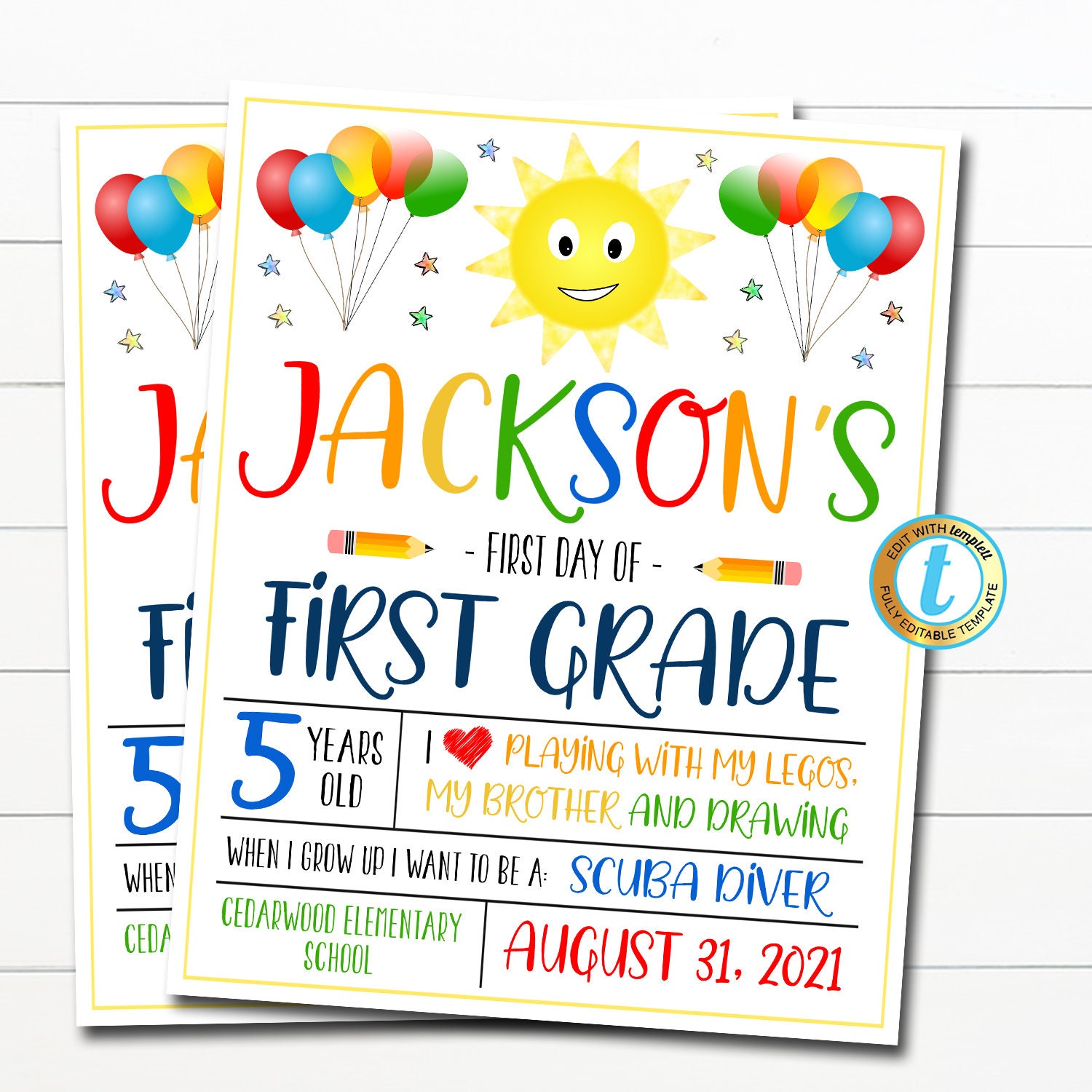 Invitations & Announcements Paper Invitations First Day of Fourth Grade ...