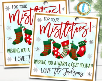 Christmas Sock Gift Tag | Etsy