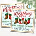 Christmas Gift Tags, for Your Mistletoes, Teacher Staff Employee ...