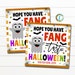 Fang-tastic Halloween Gift Tags, Halloween Birthday Favor Tags ...