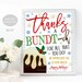 Christmas Bundt Cake Sign, Thanks a Bundtch for All You Do, School ...