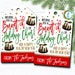 Christmas Bundt Cake Gift Tag, Wishing You a Bundtch of Joy, Holiday ...